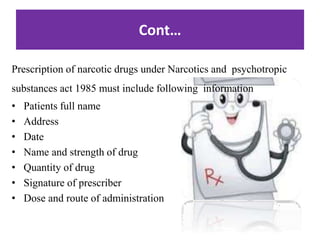 Pharmacology Lecture-II (1)12121.pptx | Substance Abuse | Diseases and ...