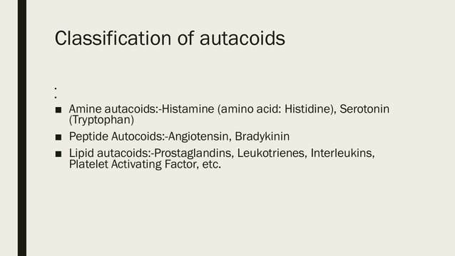 pharmacology autocoids and related drugs | PDF