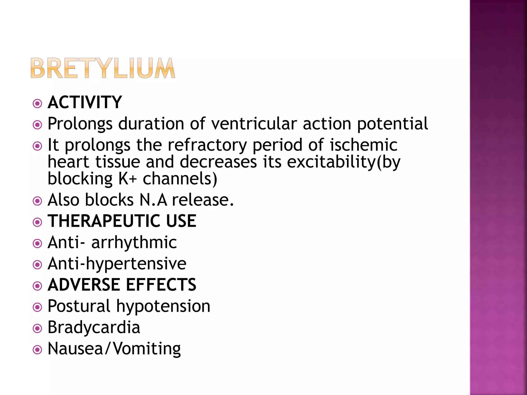 Pharmacology of Adrenergic Neuron Blockers | PPTX