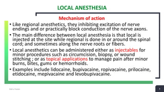 Pharmacology of anesthesia | PPTX