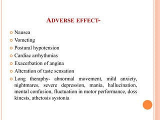 Pharmacology of antiparkinsons drug | PPTX
