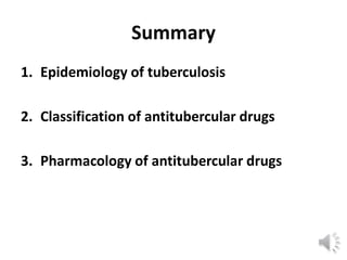 Pharmacology of antitubercular drugs | PPTX