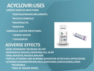 Pharmacology of antiviral and antifungal | PPTX