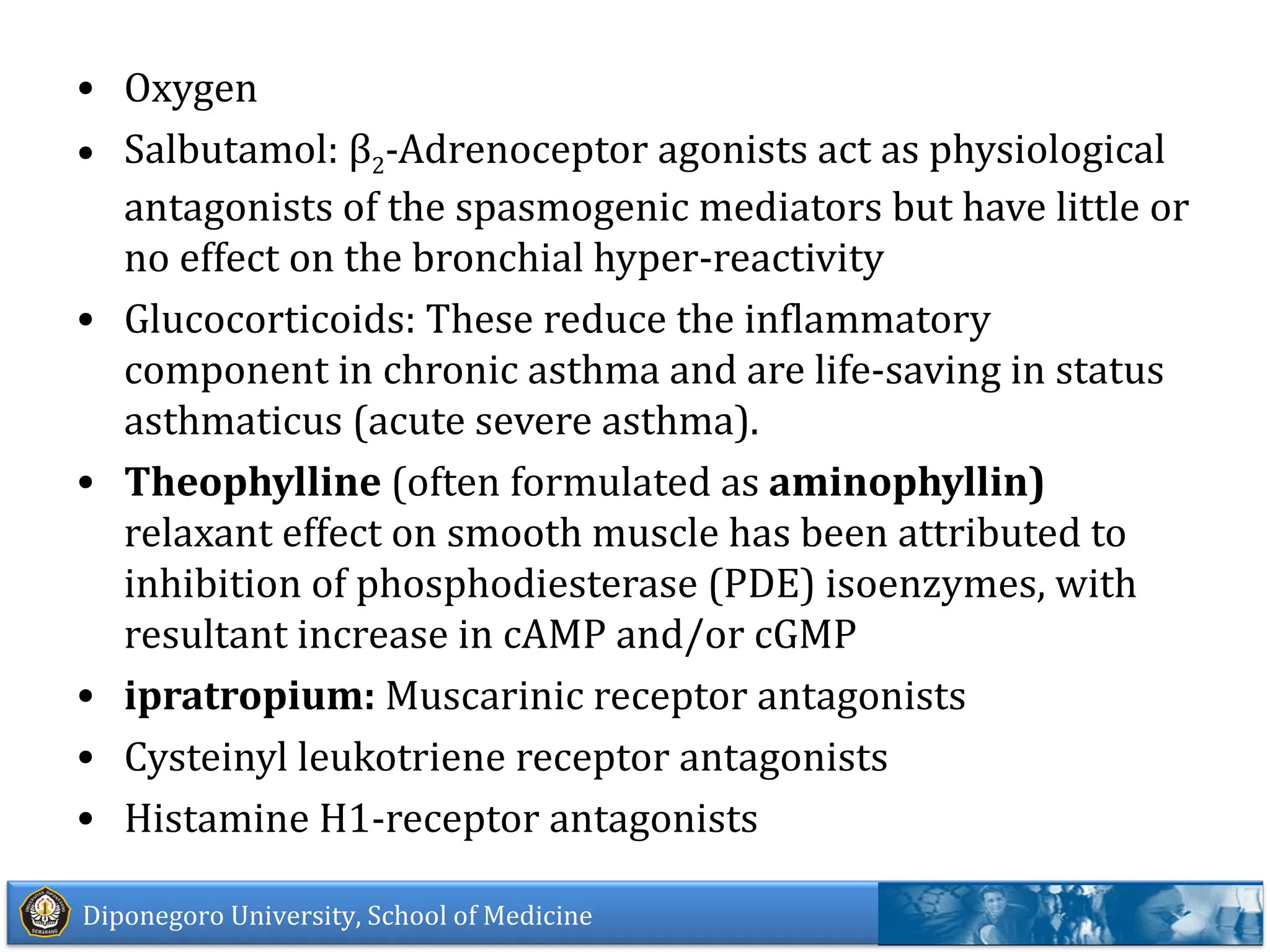 Pharmacology of asthmatic drugs | PPT