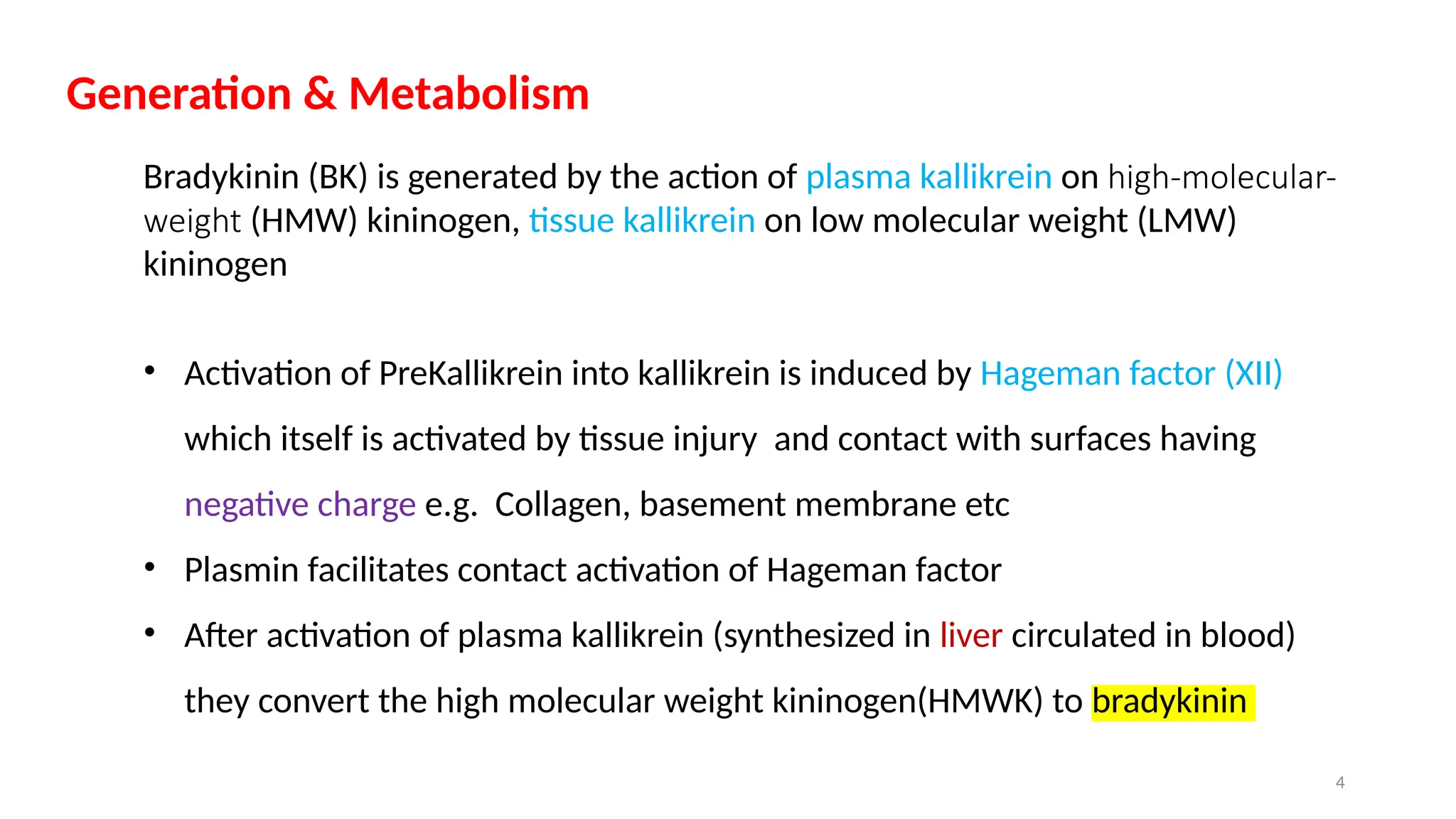Pharmacology of bradykinin ppt. | PPTX