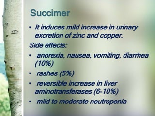 Pharmacology of chelators | PPSX