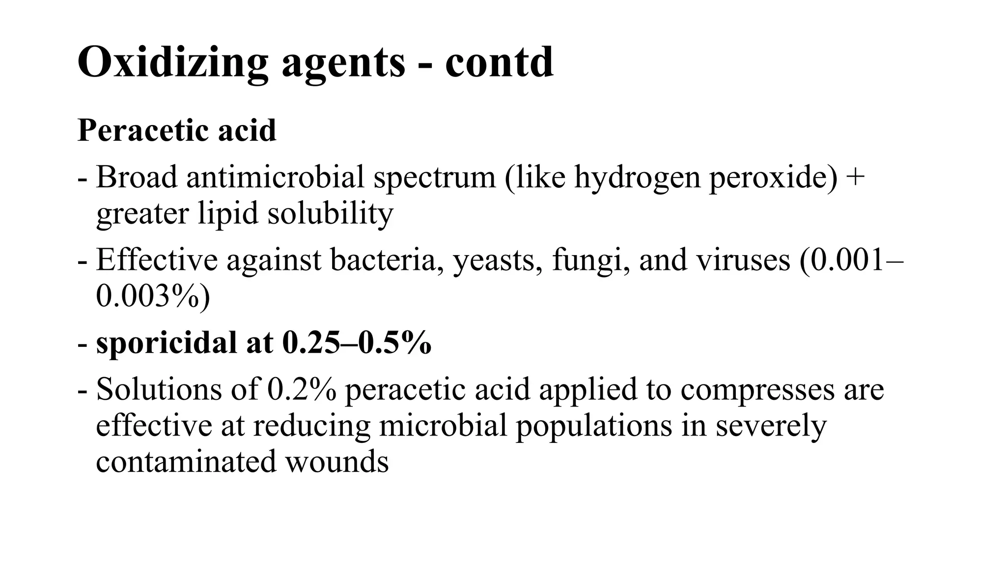 Pharmacology of commonly used antisep, disinfect, insecticide | PPT ...