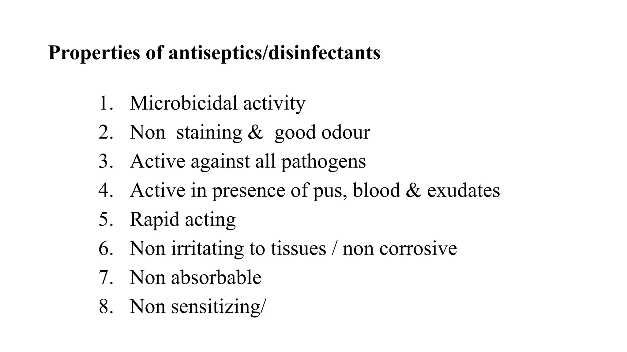 Pharmacology of commonly used antisep, disinfect, insecticide | PPTX
