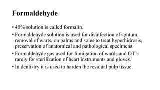 Pharmacology of commonly used antisep, disinfect, insecticide | PPTX