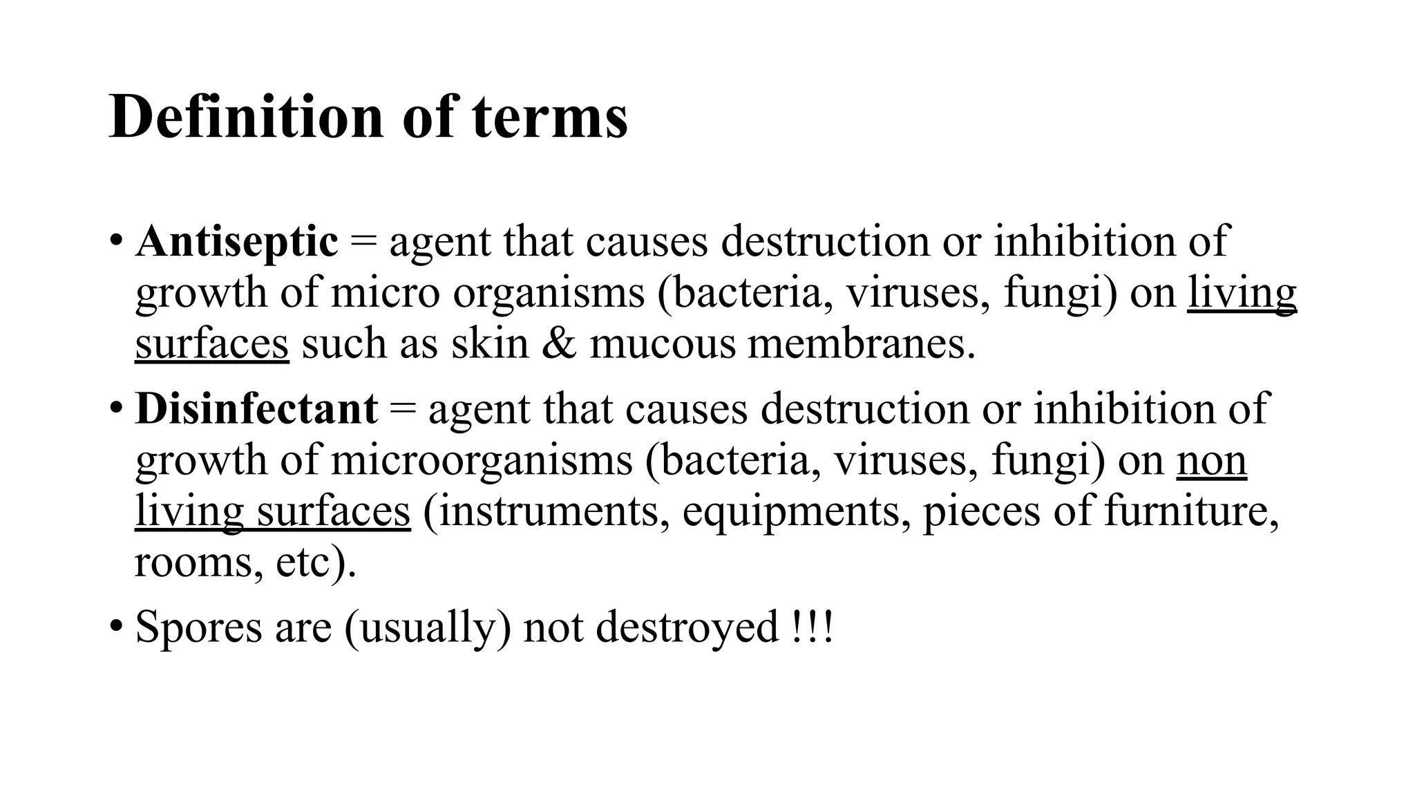 Pharmacology of commonly used antiseptic, desinfection etc | PPTX