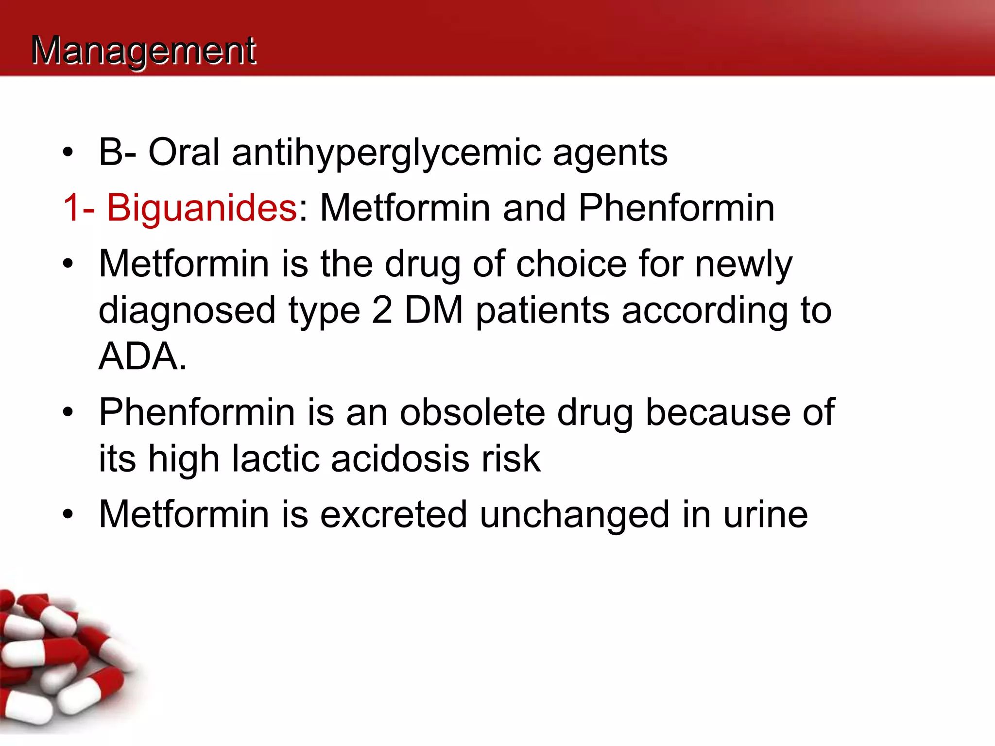 Pharmacology of diabetes mellitus | PPTX