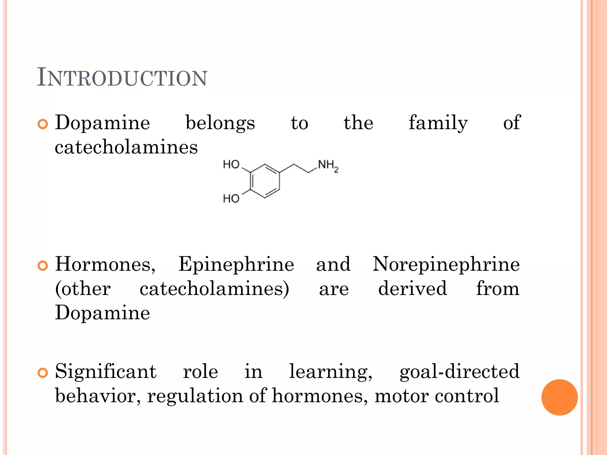 Pharmacology of dopamine | PPTX