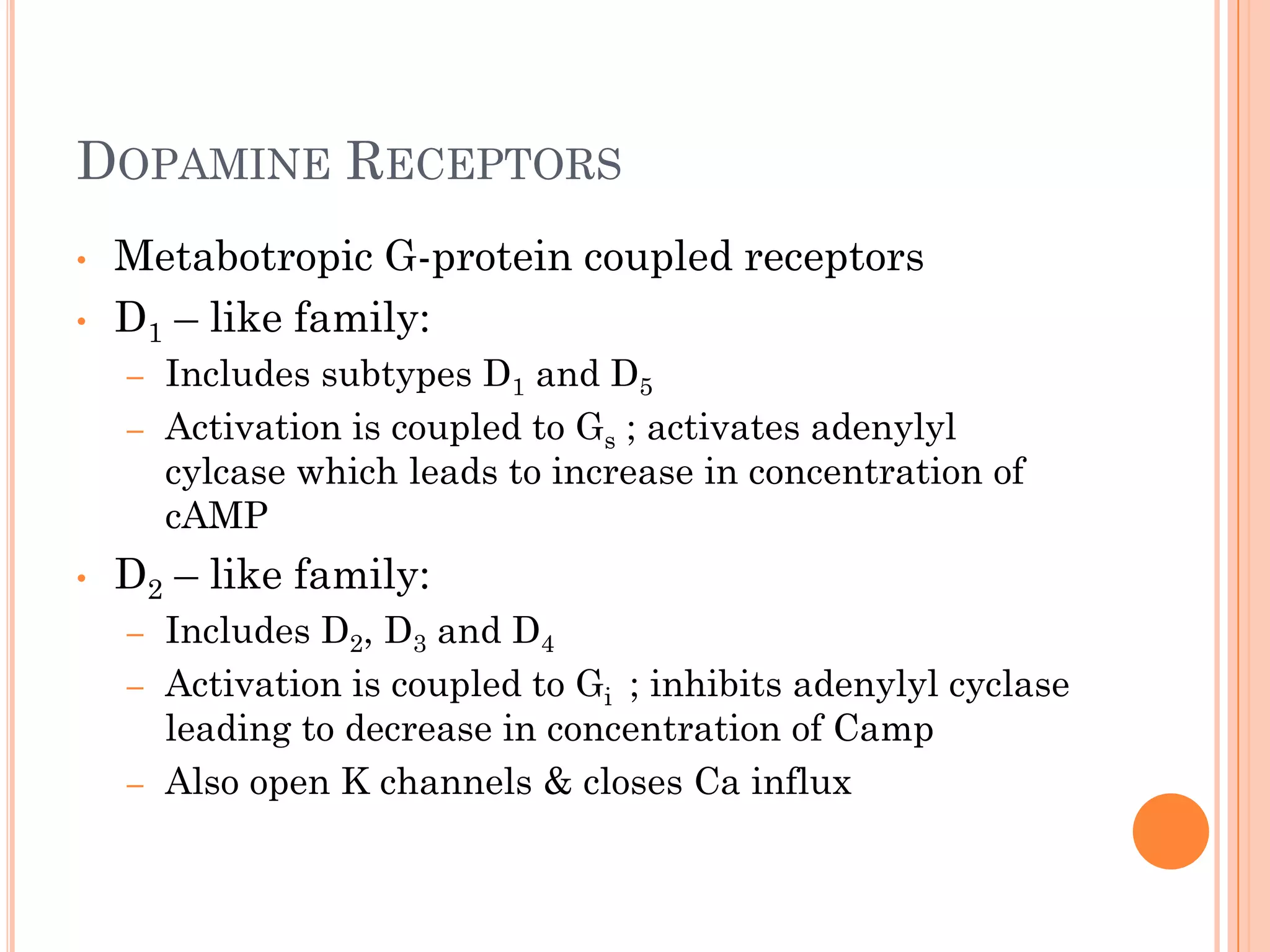 Pharmacology of dopamine | PPTX