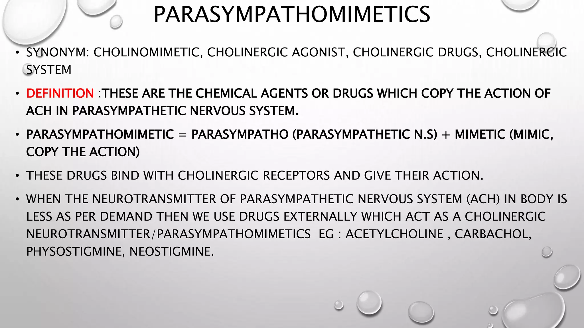 PHARMACOLOGY OF DRUGS ACTING ON PERIPHERAL NERVOUS SYSTEM.pptx