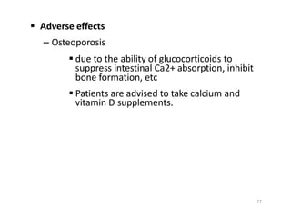 Pharmacology of Drugs affecting calcium regulation & Pharmacology of Corticosteroids | PDF