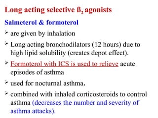 Pharmacology of drugs used in bronchial asthma 4.ppt