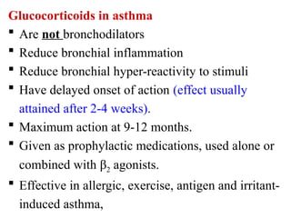 Pharmacology of drugs used in bronchial asthma 4.ppt