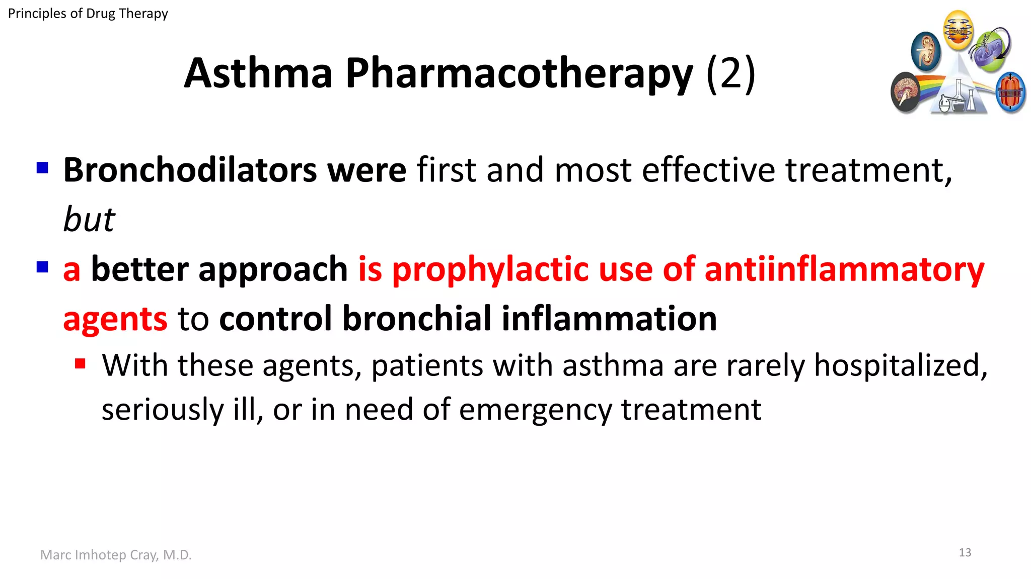 Pharmacology of Drugs Used to Treat Asthma | PDF