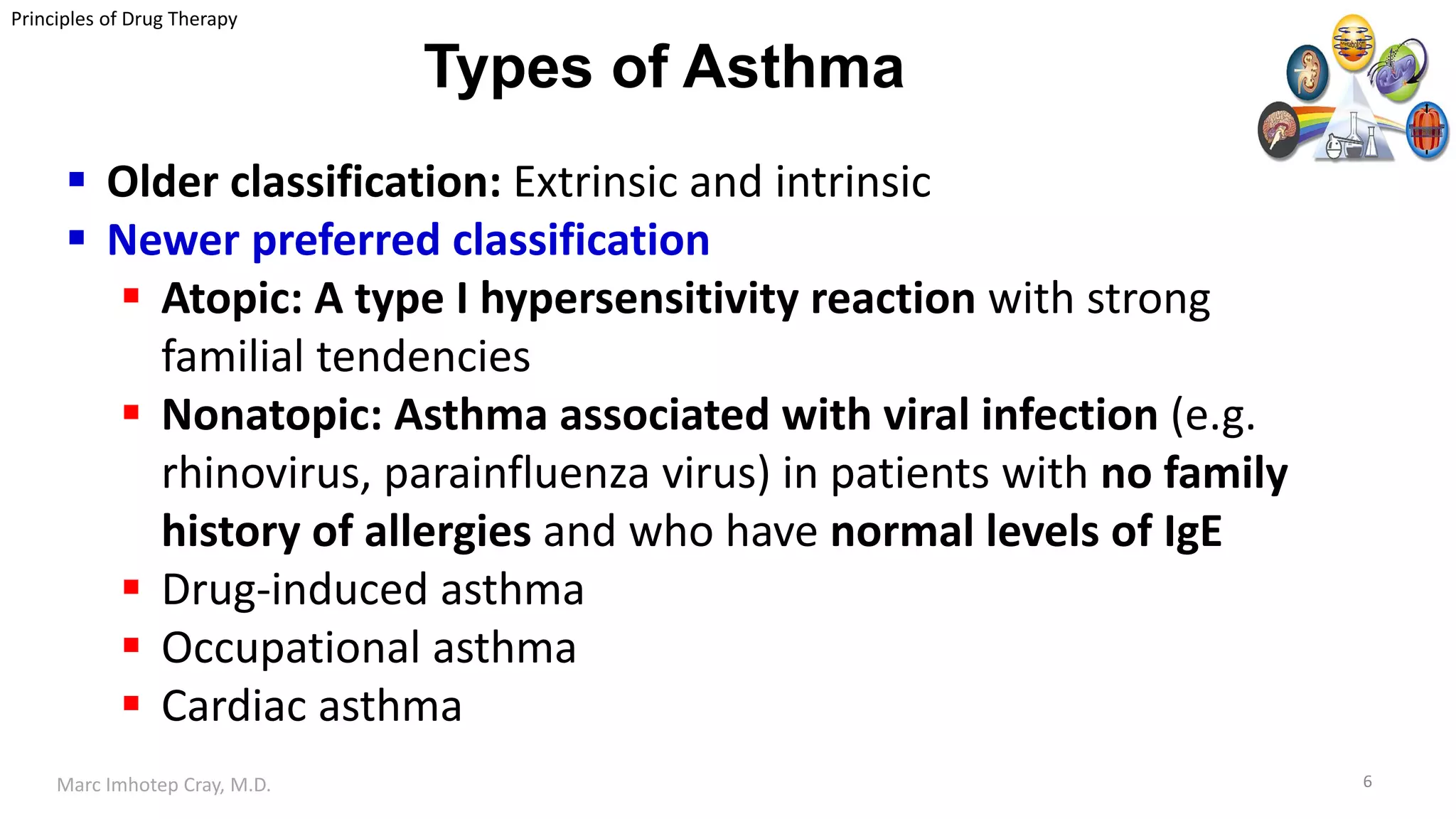 Pharmacology of Drugs Used to Treat Asthma | PDF