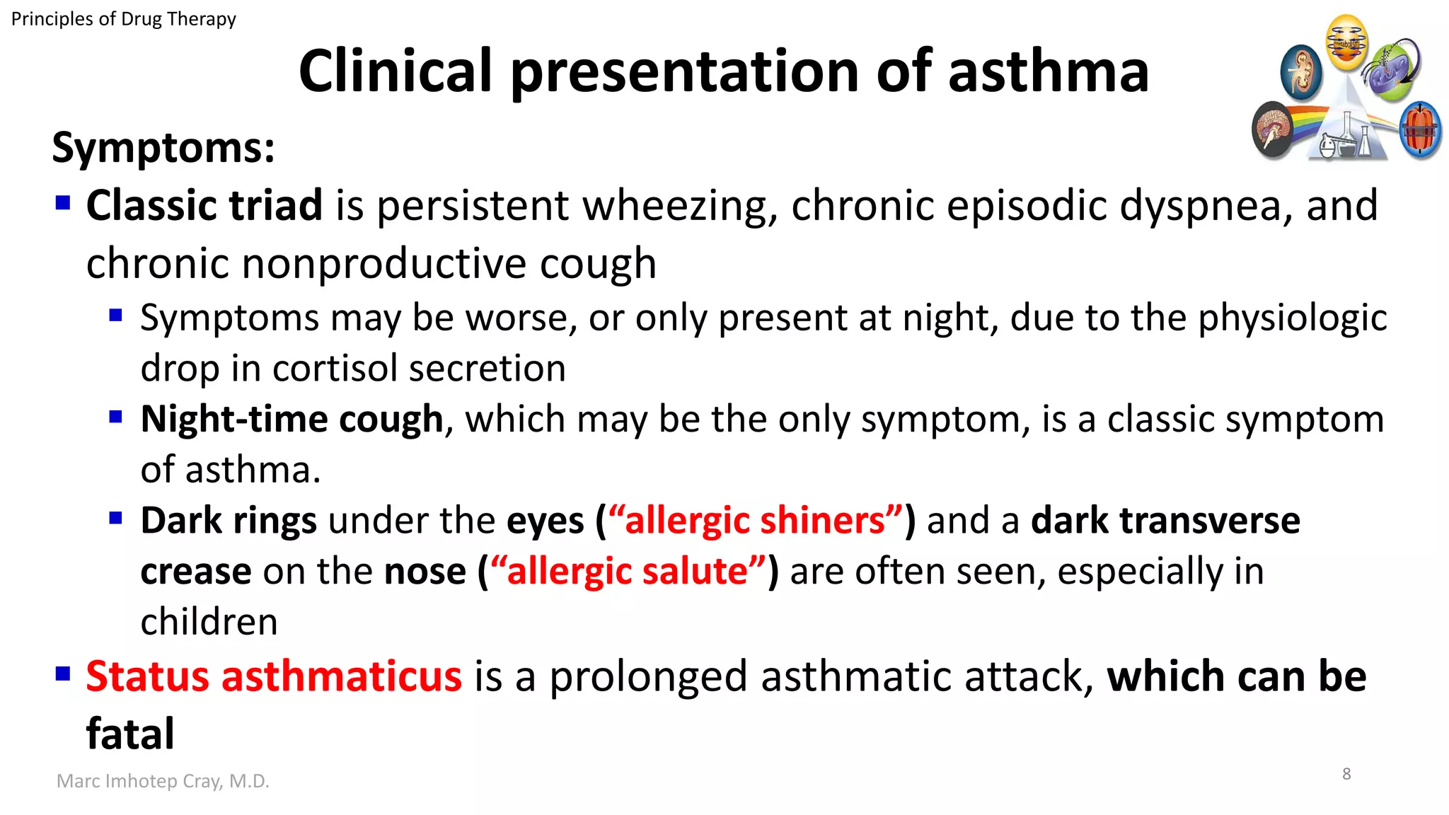Pharmacology of Drugs Used to Treat Asthma | PDF