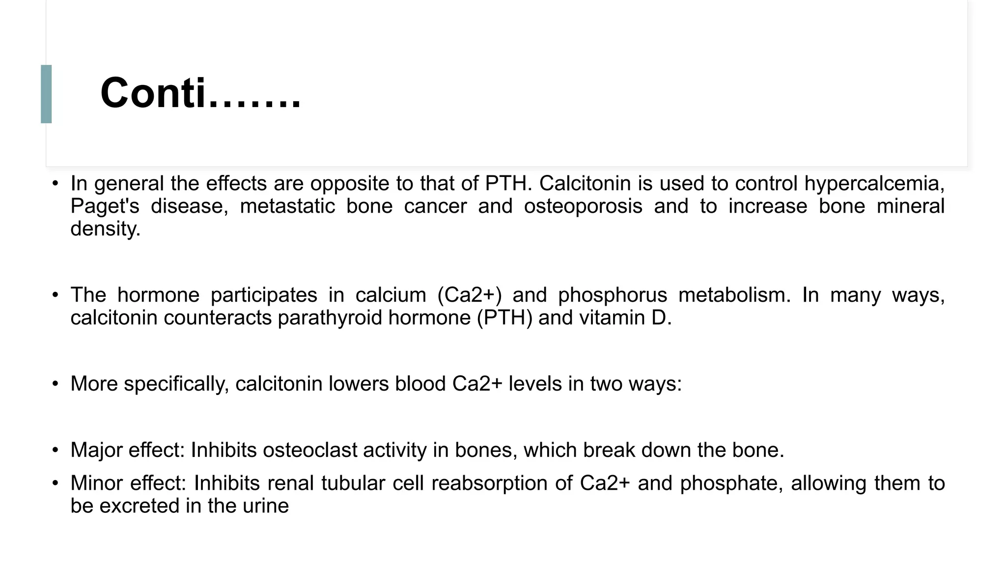 Pharmacology of endocrine system calcitonin & vitamin d | PPTX