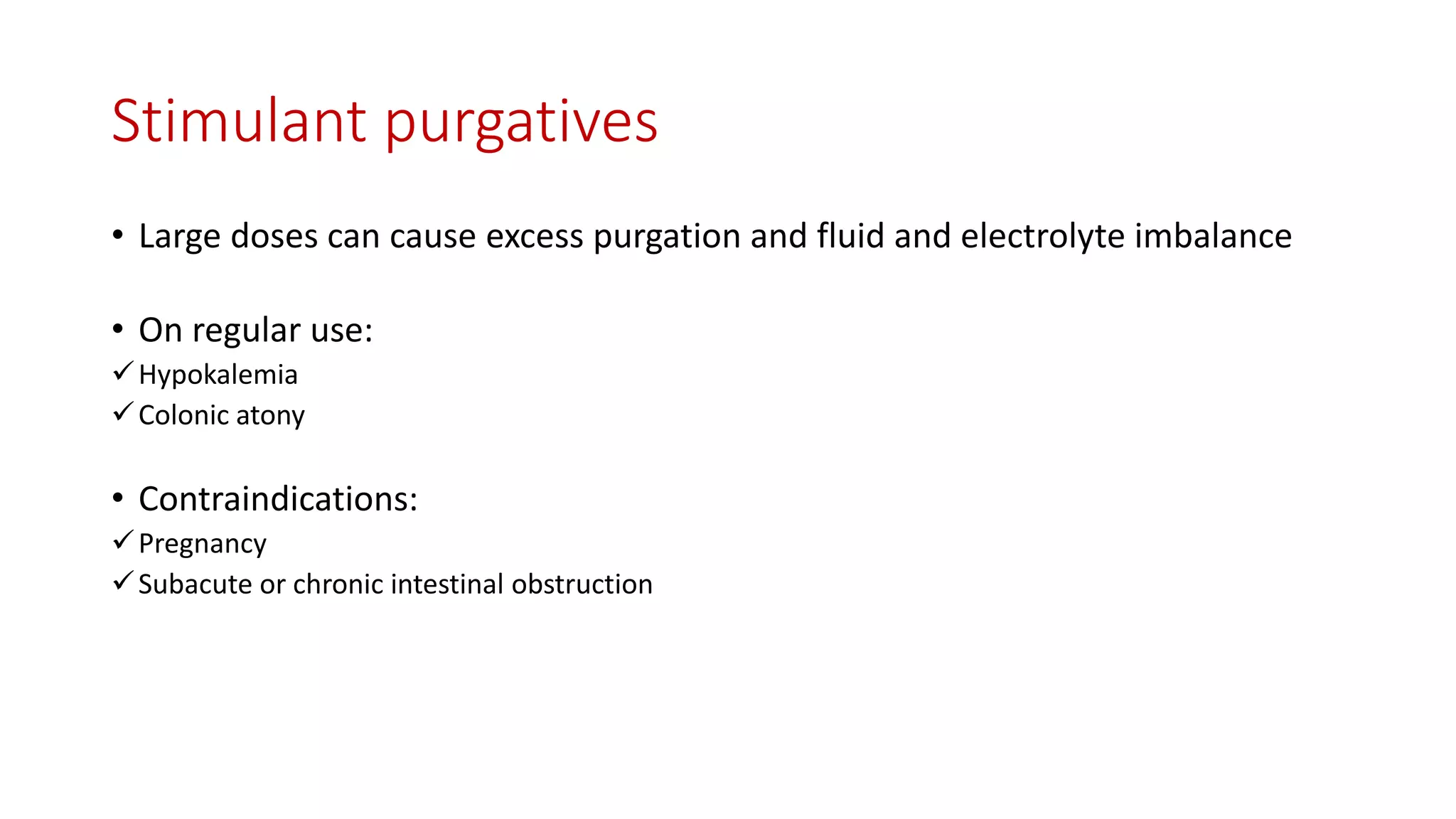 Pharmacology of laxatives & antidiarrhoeal drugs | PPTX