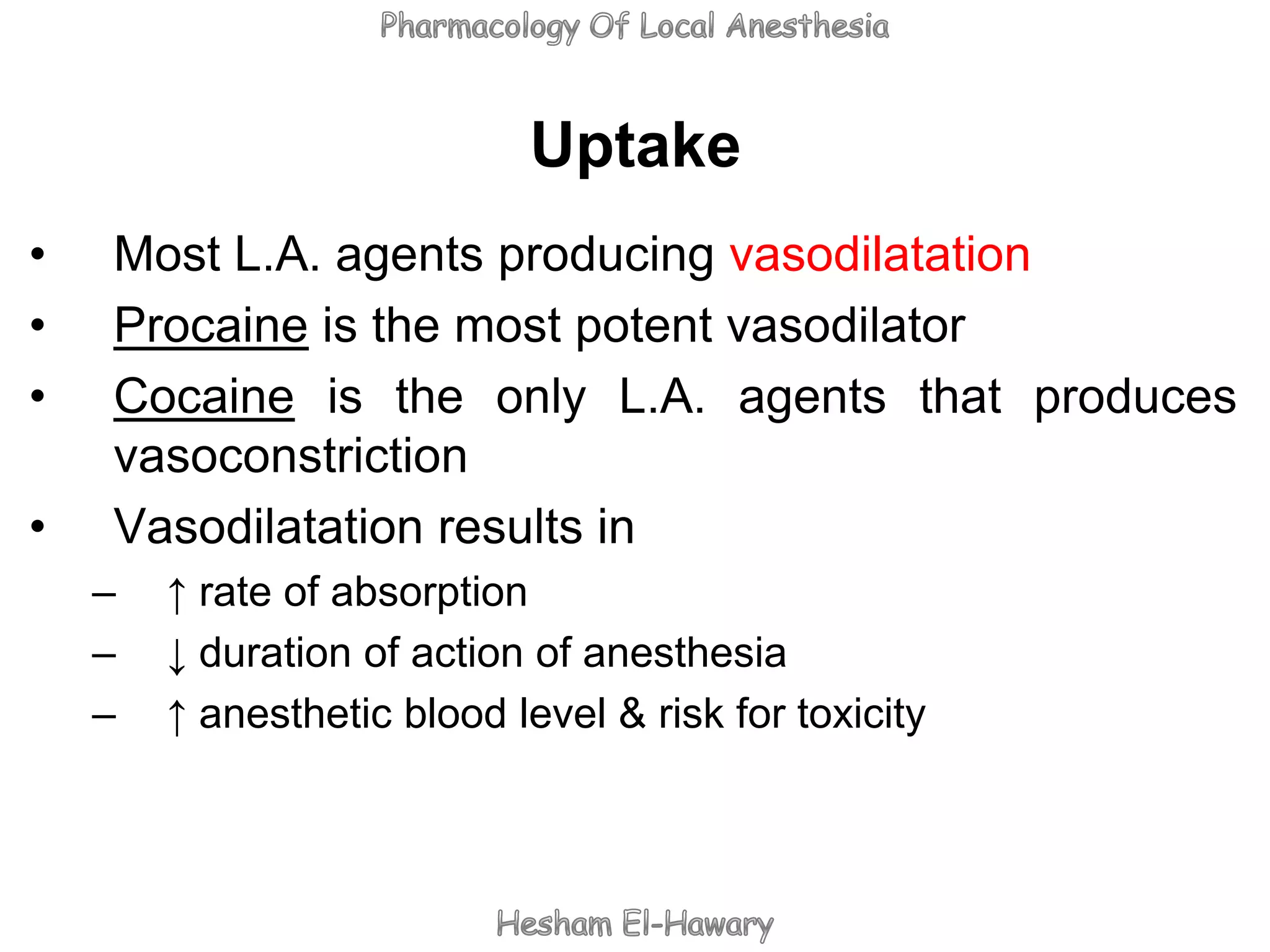 Pharmacology of Dental local anesthesia | PPTX