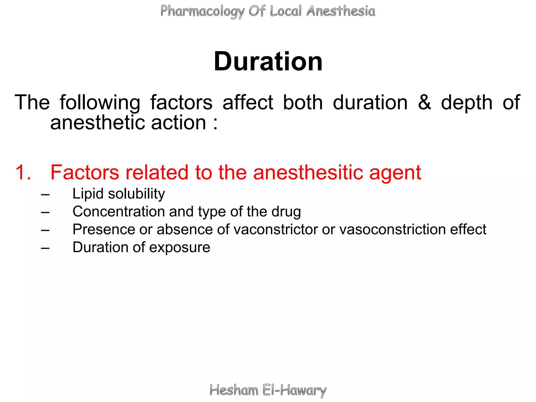 Pharmacology of Dental local anesthesia | PPTX