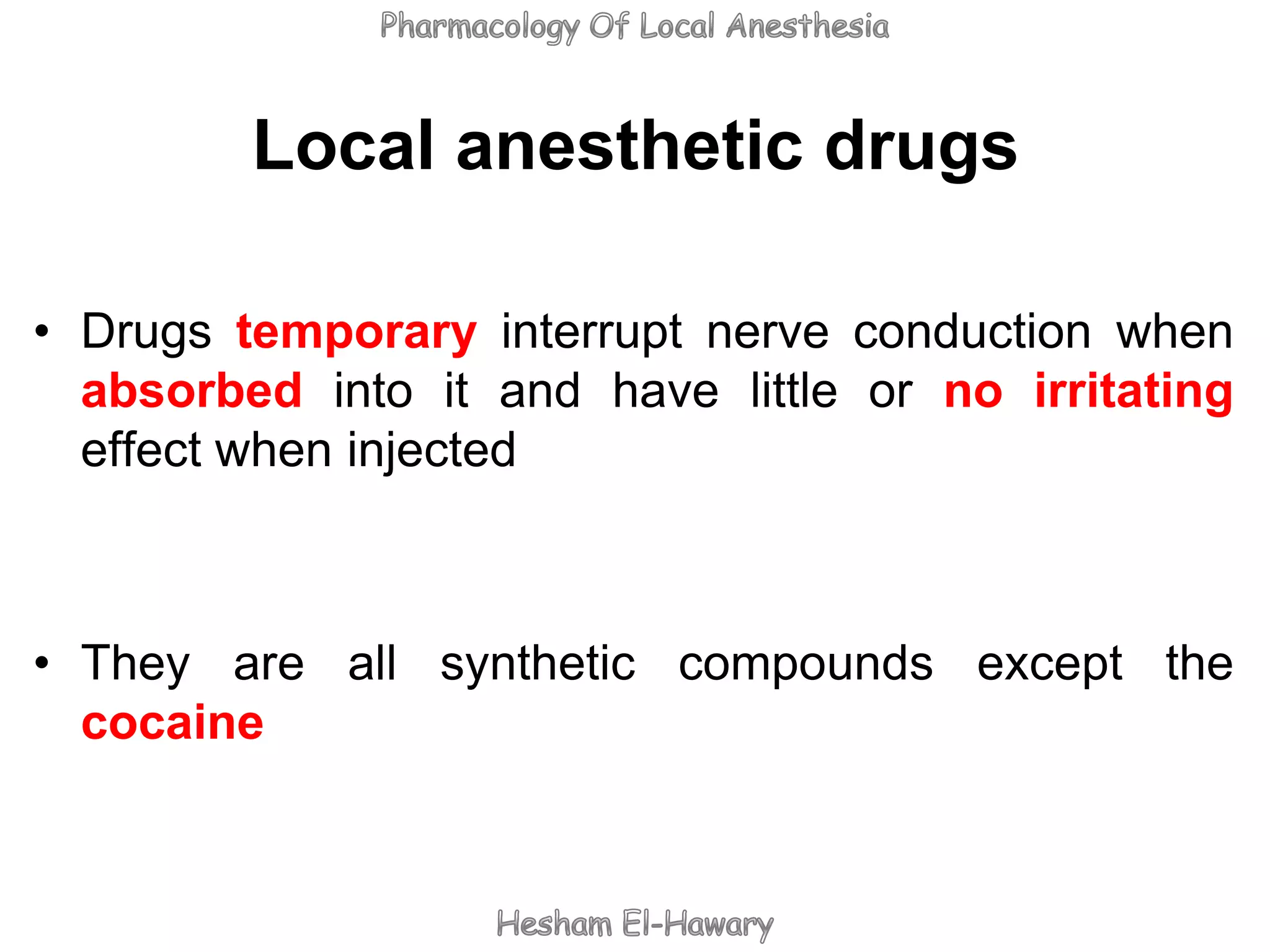 Pharmacology of Dental local anesthesia | PPTX