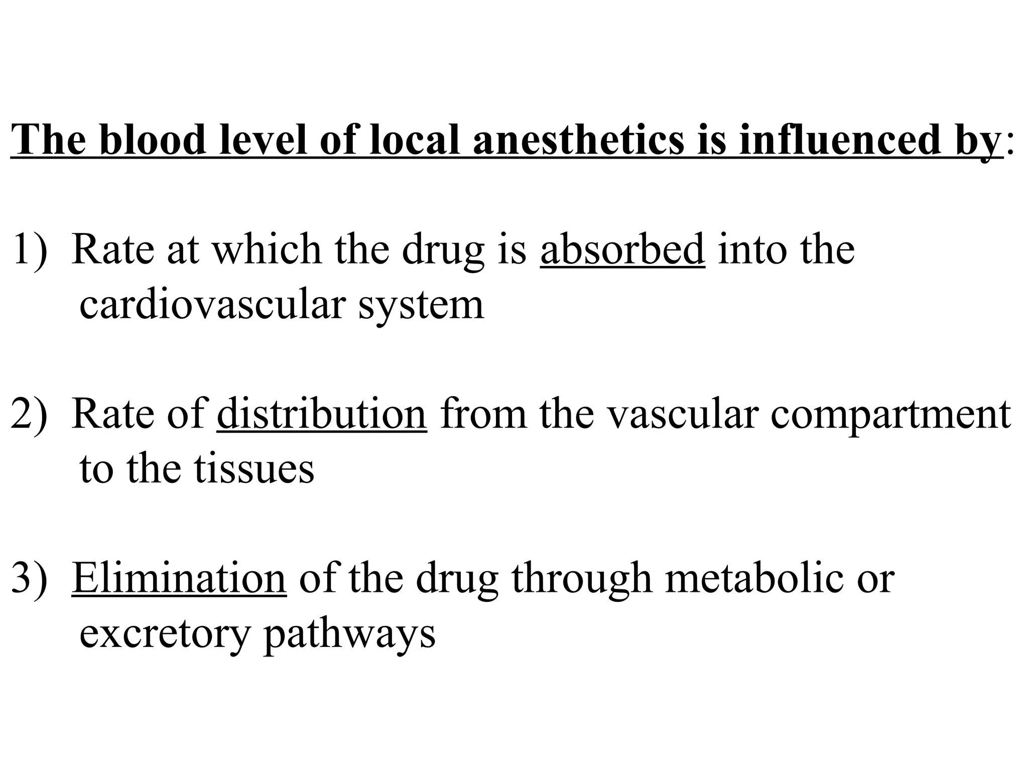 Pharmacology of local anesthetics | PPT