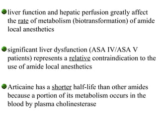 Pharmacology of local anesthetics | PPT