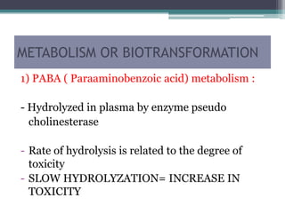 Pharmacology of local anesthetics | PPTX