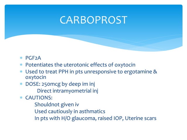 Pharmacology of obstretic drugs | PPTX | Pregnancy | Reproductive Health