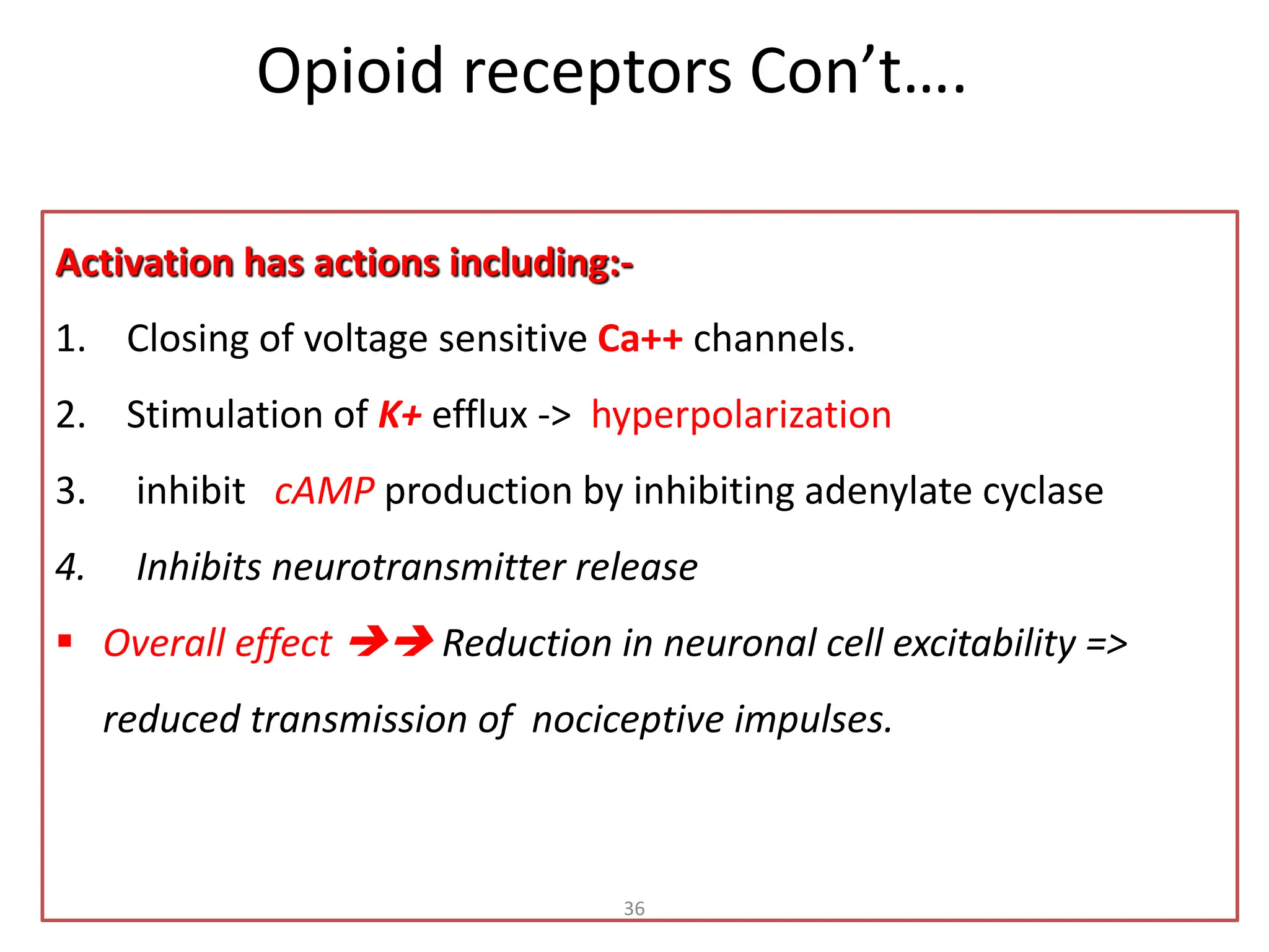 Pharmacology of opioids /pain physiology/history of opioids | PDF