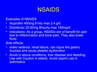 Pharmacology of pain | PPT
