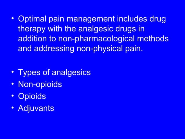 Pharmacology of pain | PPT