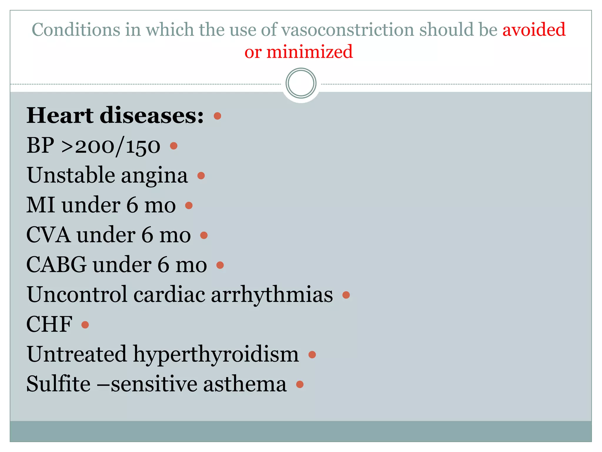 Pharmacology of vasoconstriction drug | PPTX
