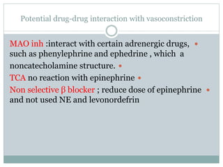 Pharmacology of vasoconstriction drug | PPTX