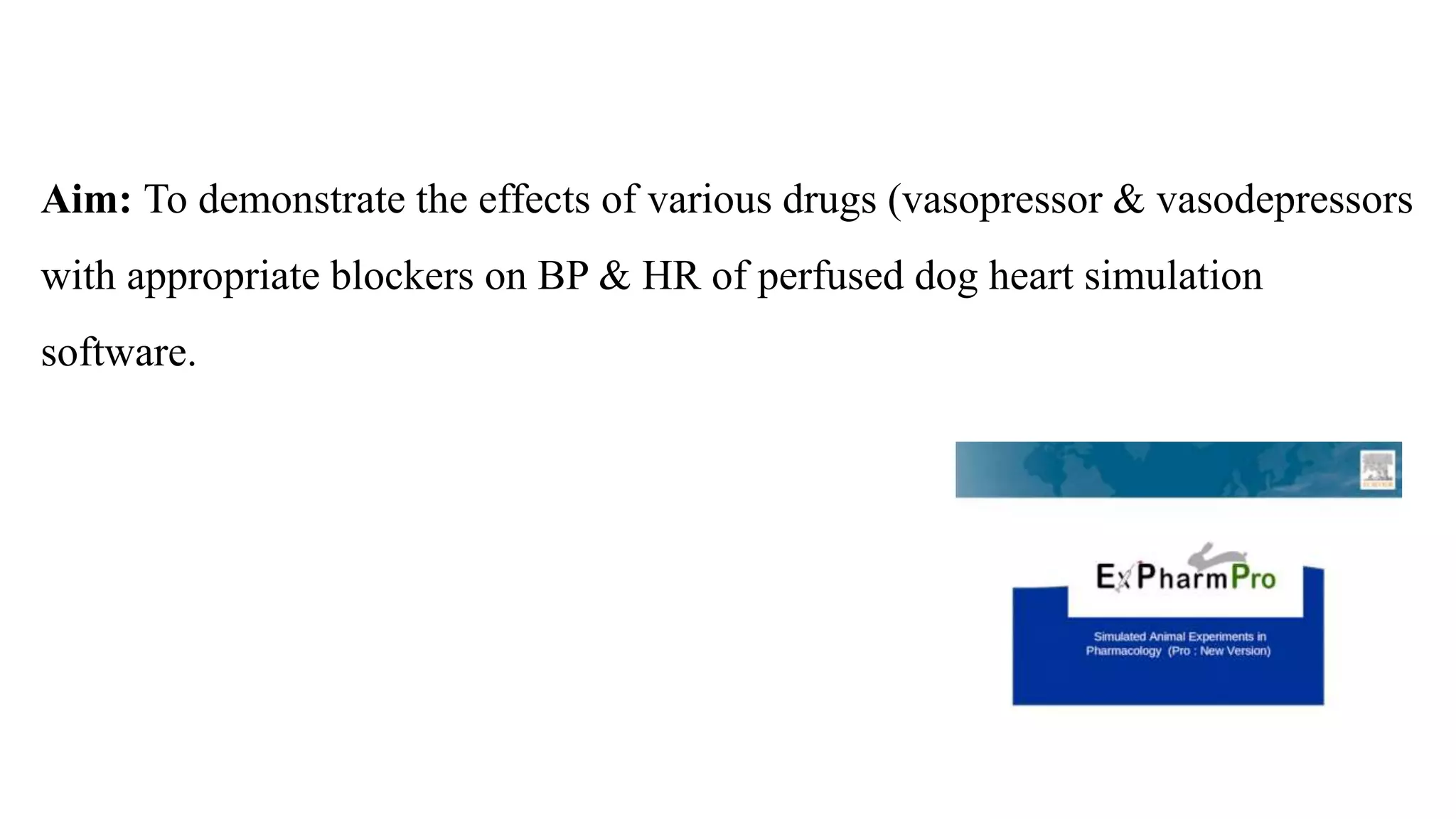 Pharmacology practical Dog BP | PPTX