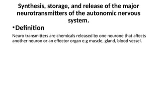 Pharmacology Presentation. AUTONOMIC DRUGS | PPTX