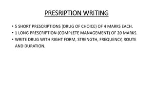 PHARMACOLOGY PRACTICAL QUESTION PAPER SPOTTING | PPTX