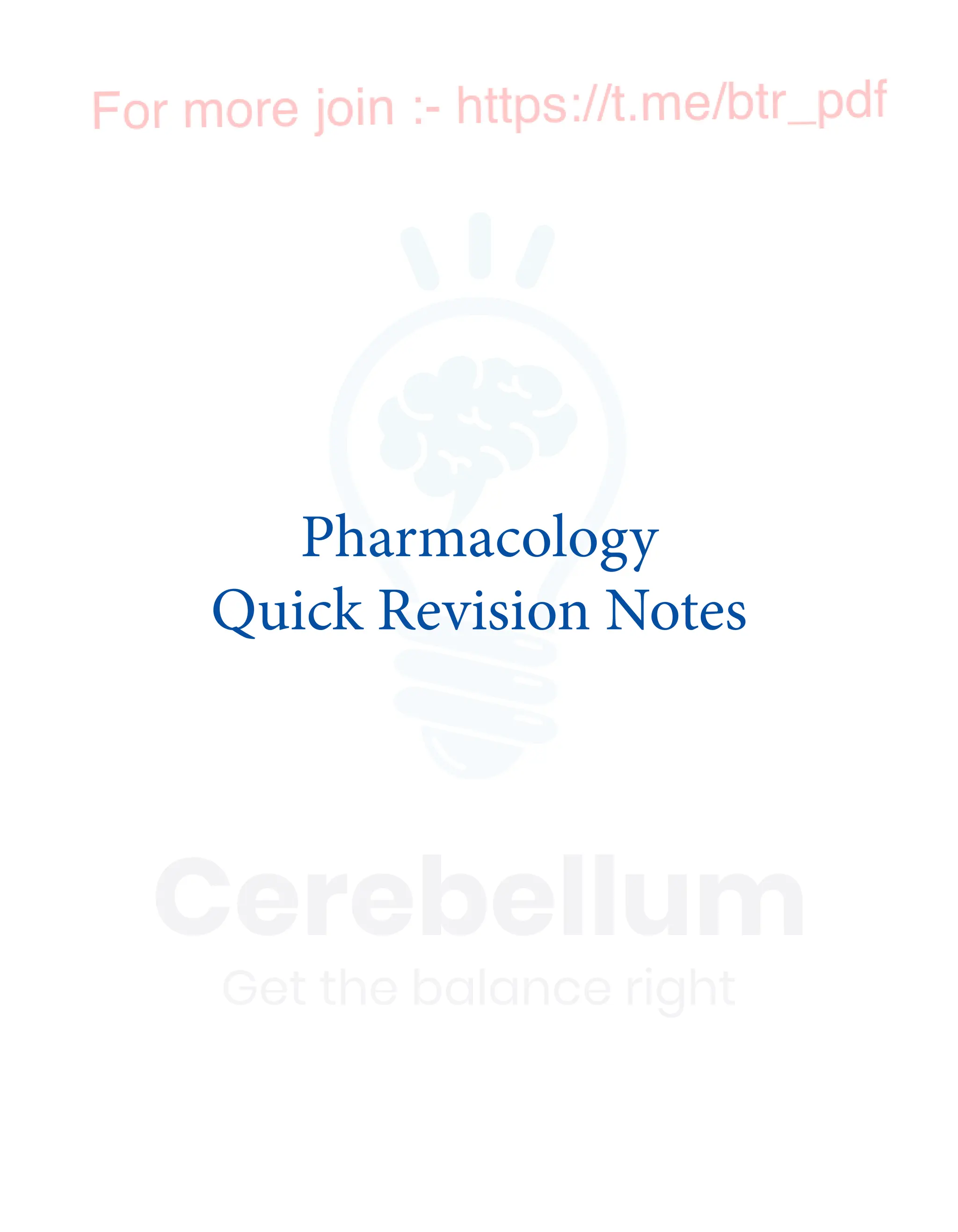 Pharmacology quick revision notes in.pdf