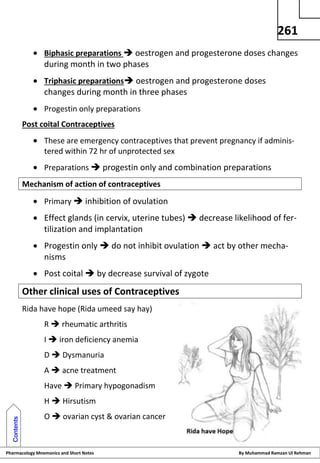 Pharmacology Short Notes and Mnemonics By Muhammad Ramzan Ul Rehmaan.pdf