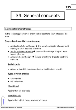 Pharmacology Short Notes and Mnemonics By Muhammad Ramzan Ul Rehmaan.pdf