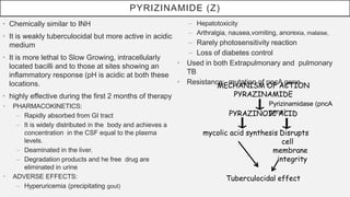 Pharmacology of Anti- Tubercular Drugs | PPTX