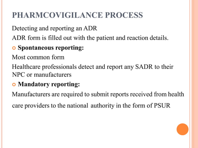 ADR Reporting Exercises for Undergraduate studentsPharmacolvigilance ...