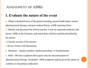 ADR Reporting Exercises for Undergraduate studentsPharmacolvigilance ...