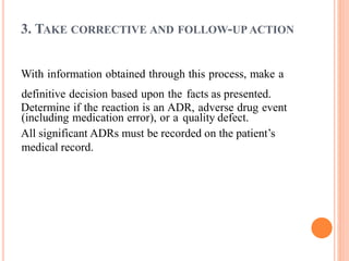 ADR Reporting Exercises for Undergraduate studentsPharmacolvigilance ...