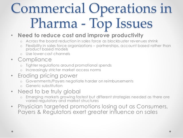 Pharma Commercial Operations