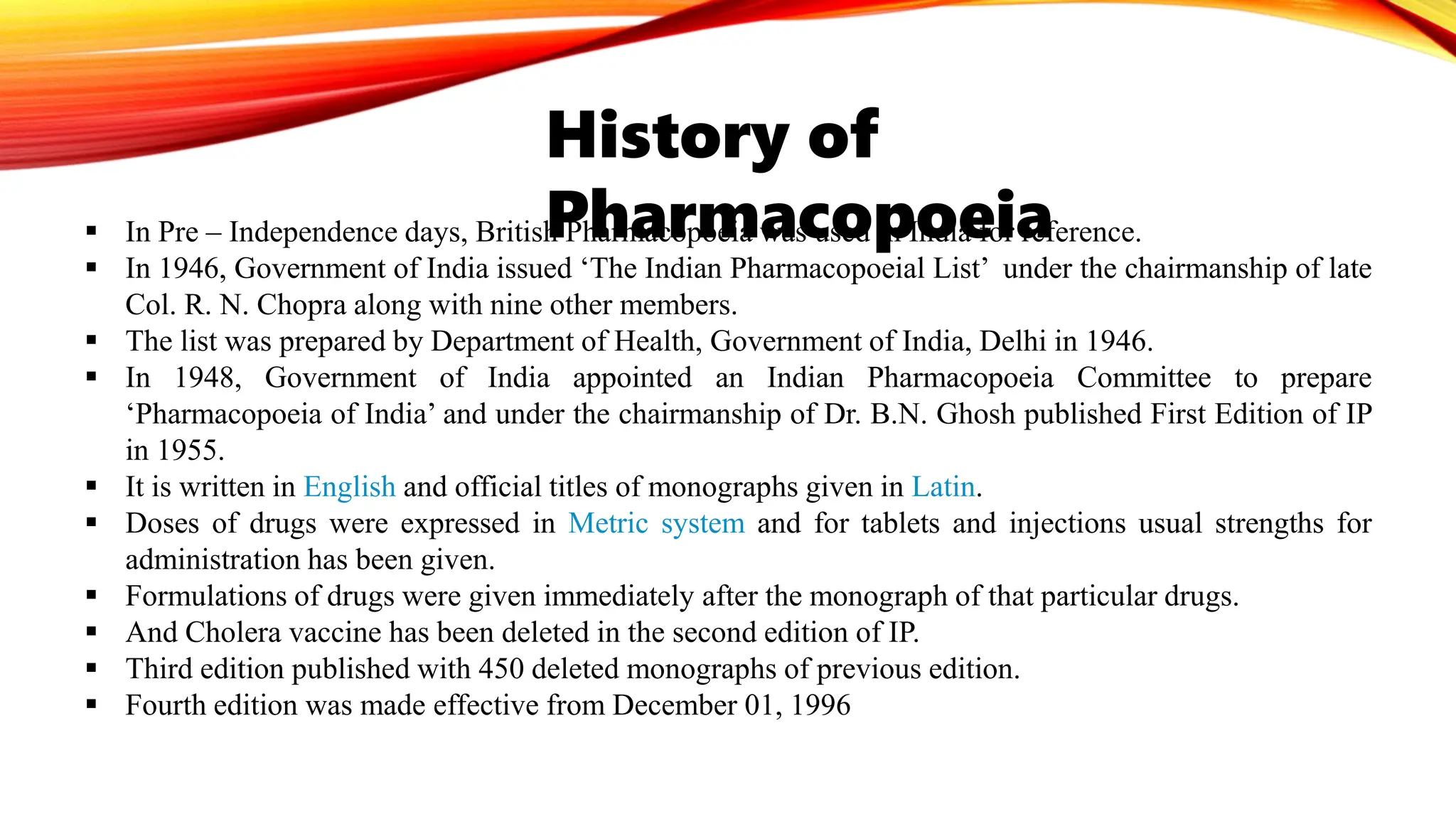Indian Pharmacopoeia, BP, USP and Extra Pharmacopoeias | PPTX